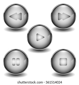 Player Buttons Stock Vector (Royalty Free) 361514024 | Shutterstock