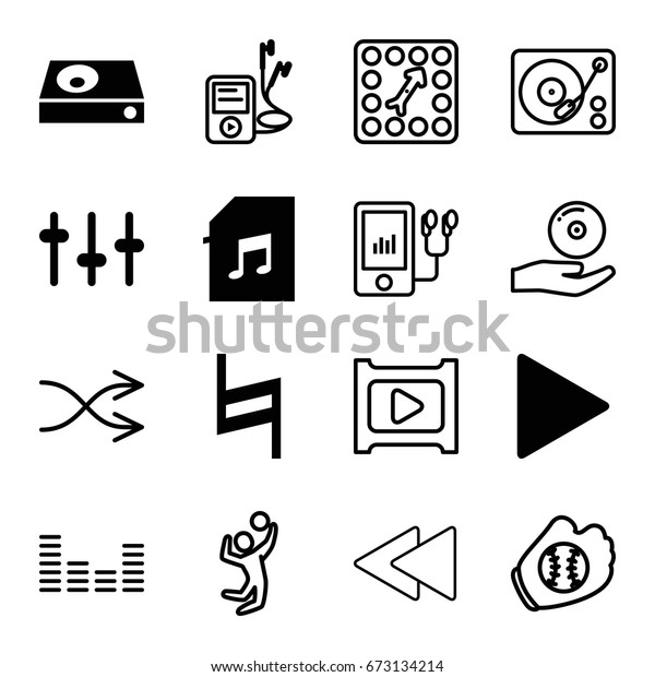 Player Icons Set Set 16 Player Stock Vector (Royalty Free) 673134214 ...