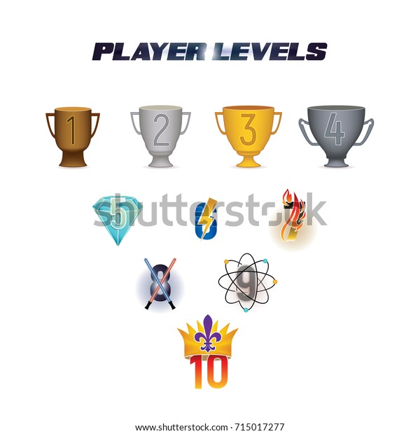 Player Levels 1 10 Useful Gaming Stock Vector (Royalty Free) 715017277 ...