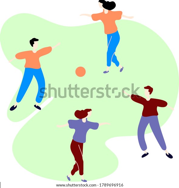 Players On Field Play Ball Stock Vector (Royalty Free) 1789696916 ...
