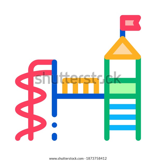 Playground Children Icon Vector Playground Children Stock Vector ...