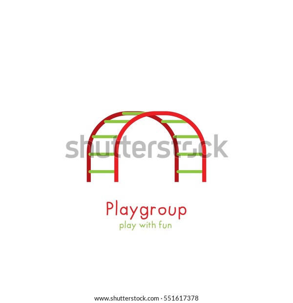 Playgroup Logo Design Template Illustration Playground Stock Vector ...