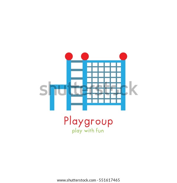 Playgroup Logo Design Template Illustration Playground Stock Vector ...