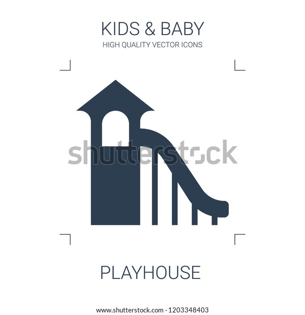 Playhouse Icon High Quality Filled Playhouse Stock Vector (Royalty Free ...