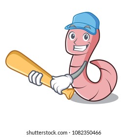 Detective Worm Character Cartoon Style Stock Vector (Royalty Free ...