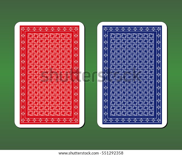 Playing Card Back Designs Stock Vector (Royalty Free) 551292358 ...