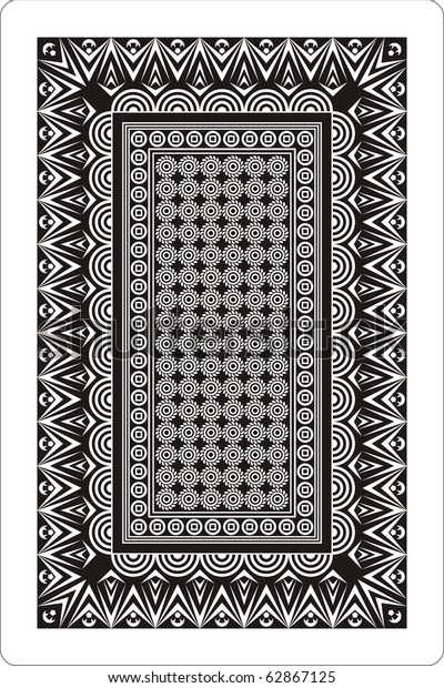 Playing Card Back Side Stock Vector (Royalty Free) 62867125 Playing Card Back Side Stock Vector (Royalty Free) 62867125