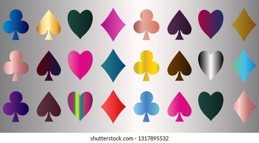 Playing Card Design: vector de stock (libre de regalías) 1317895532 ...
