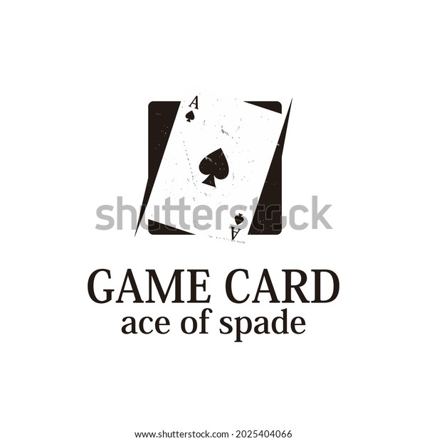 Playing Card Game Logo Design Template Stock Vector (Royalty Free ...