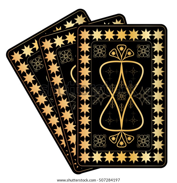 Playing Card Gold Designs Stock Vector (Royalty Free) 507284197