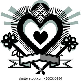 Playing Card Heart Shaped Inspired Vector Stock Vector (Royalty Free ...