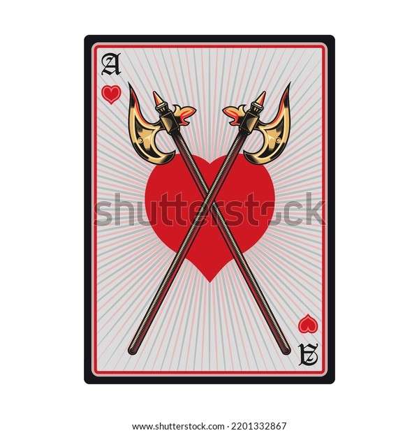 Playing Card Skull Ace All Suits Stock Vector (Royalty Free) 2201332867 ...