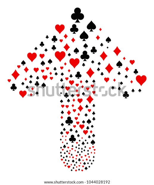 Playing Card Suits Pattern Organized Figure Stock Vector (Royalty Free ...