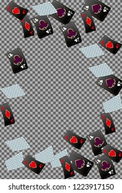 Playing Cards Border On Transparent Background: เวกเตอร์สต็อก (ปลอดค่า ...