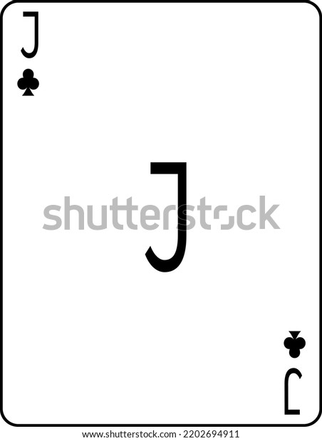 Playing Cards Clubs Jack Deck Poker Stock Vector (Royalty Free ...