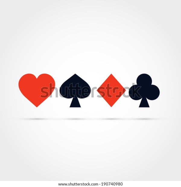 Playing cards symbols vector illustration