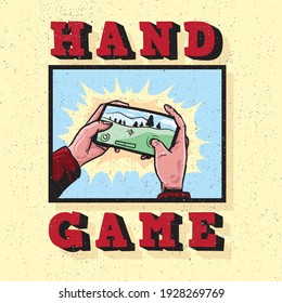 Playing Game Mobile Phone Stock Vector (Royalty Free) 1928269769 ...