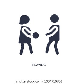 Playing Icon Simple Element Illustration Kids: เวกเตอร์สต็อก (ปลอดค่า ...