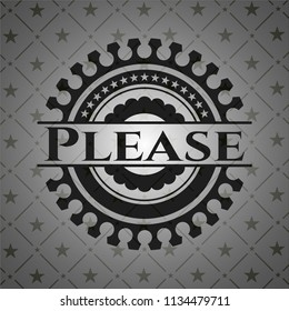 Please Dark Badge Stock Vector (Royalty Free) 1134479711