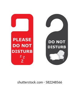 Vektor Stok Please Do Not Disturb Hotel Design (Tanpa Royalti ...