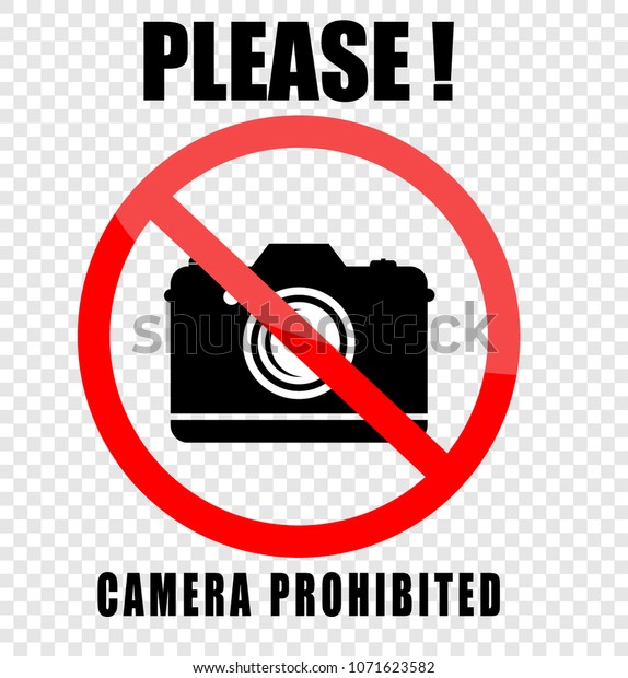 Please No Camera Stock Vector (Royalty Free) 1071623582 | Shutterstock
