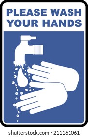 1,250 Please wash your hands sign Images, Stock Photos & Vectors ...