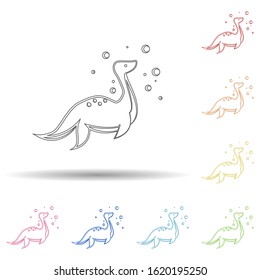 Plesiosaur Cartoon Icon Element Jurassic Period Stock Vector (Royalty ...