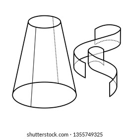 Plexiglass Cone Tape Stock Vector (Royalty Free) 1355749325 | Shutterstock