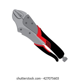 Pliers Design Isolated On White Background Stock Vector (Royalty Free ...