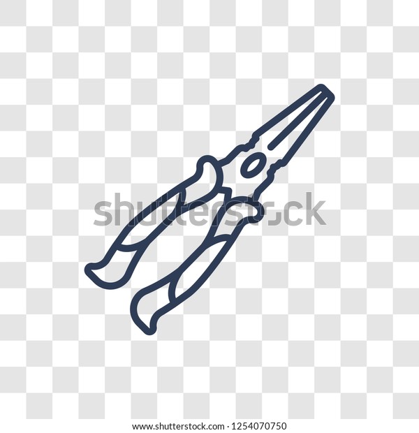 Pliers Icon Trendy Linear Pliers Logo Stock Vector (Royalty Free ...