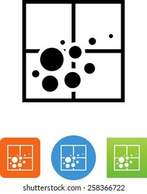 Plotted Dot Graph Icon Stock Vector (Royalty Free) 258366722 | Shutterstock