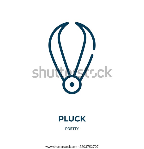 Pluck Icon Linear Vector Illustration Pretty Stock Vector (Royalty Free ...