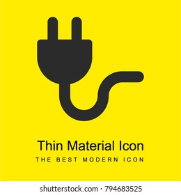Plug Bright Yellow Material Minimal Icon Stock Vector (Royalty Free ...
