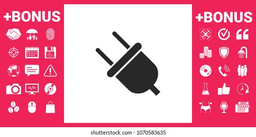 Plug Icon Symbol Stock Vector (Royalty Free) 1070583635 | Shutterstock