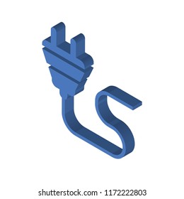Plug Isometric Left Top View 3d Stock Vector (Royalty Free) 1172222803 ...
