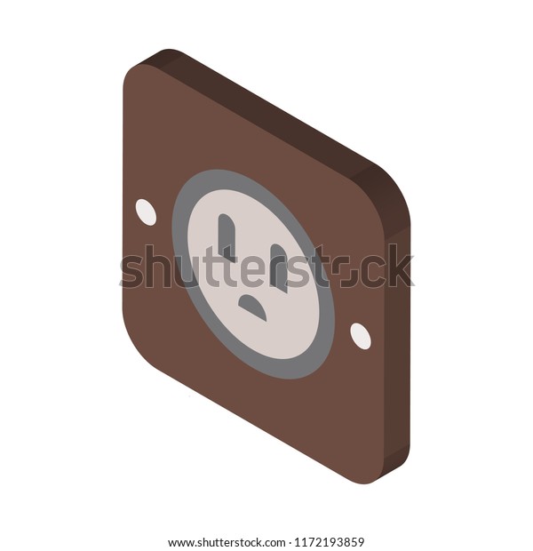 Plug Isometric Left Top View 3d Stock Vector (Royalty Free) 1172193859 ...