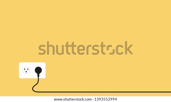 Plug Vector Wallpaper Free Space Text Stock Vector (Royalty Free ...