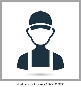 Plumber Man Simple Icon Stock Vector (Royalty Free) 1099507904 ...