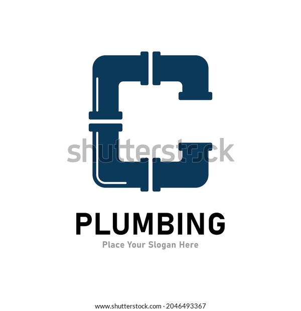 Plumbing Letter C Logo Vector Template Stock Vector (Royalty Free ...