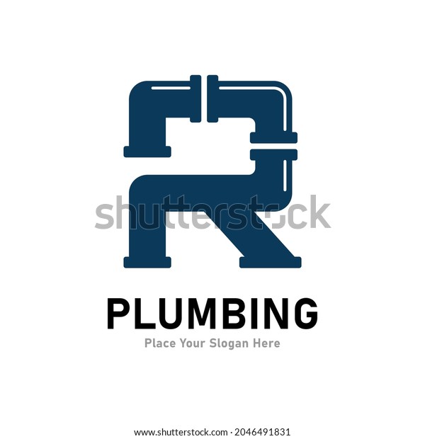 Plumbing Letter R Logo Vector Template Stock Vector (Royalty Free ...