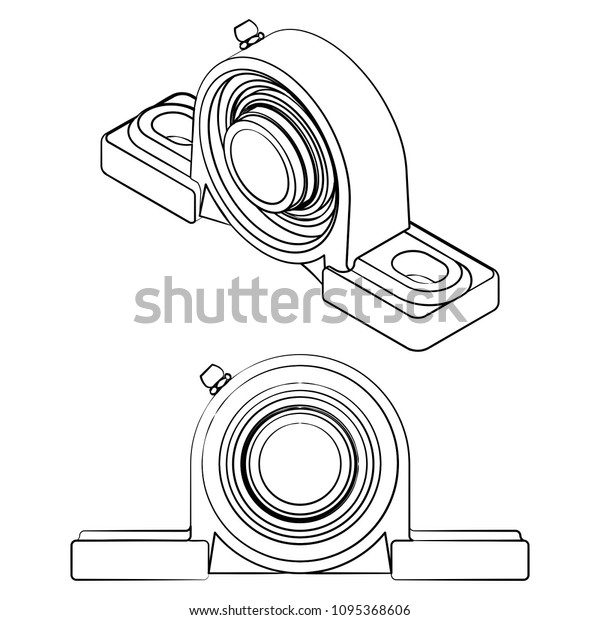 348 Bearing Housing Stock Vectors, Images & Vector Art | Shutterstock
