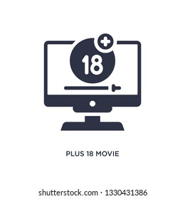 Plus 18 Movie Icon Simple Element Stock Vector (Royalty Free) 1330431386