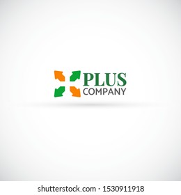 Plus Arrows Logo Design Vector Logo Stock Vector (Royalty Free) 1530911918