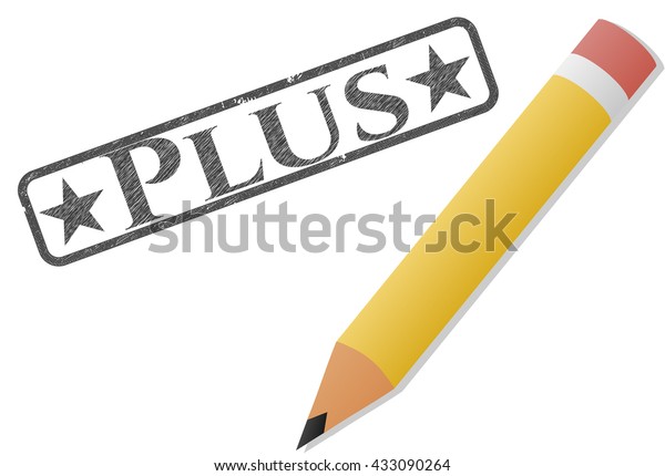Plus Draw Pencil Effect Stock Vector (Royalty Free) 433090264 ...