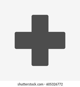 Plus Icon Add Cross Zoom Vector Stock Vector (Royalty Free) 605326772 ...