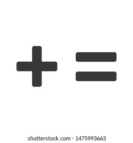 Plus Less Icon Simple Add Sign Stock Vector (Royalty Free) 1698820027