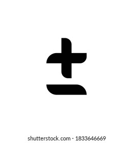 Vektor Stok Plus Minus Icon Mathematical Symbol (Tanpa Royalti ...