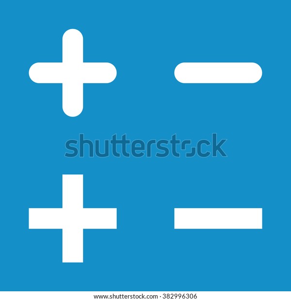 Plus Minus Icon Set Vector Illustration Stock Vector (Royalty Free ...