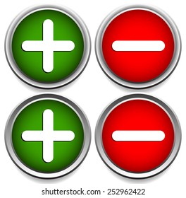 Plus Minus Sign Symbol Set 2 Stock Vector (Royalty Free) 252962422 ...