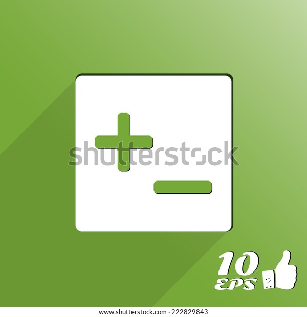 Plus Minus Signs Form Buttons Made 스톡 벡터(로열티 프리) 222829843